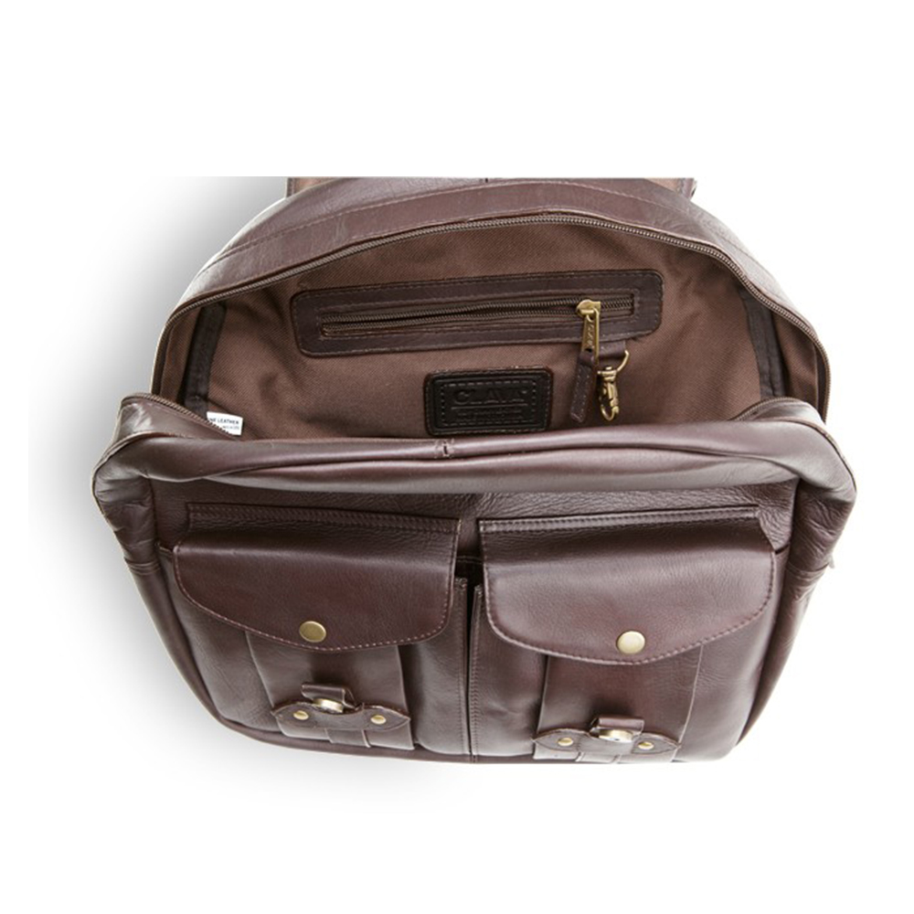 Vintage Style Leather Rucksack