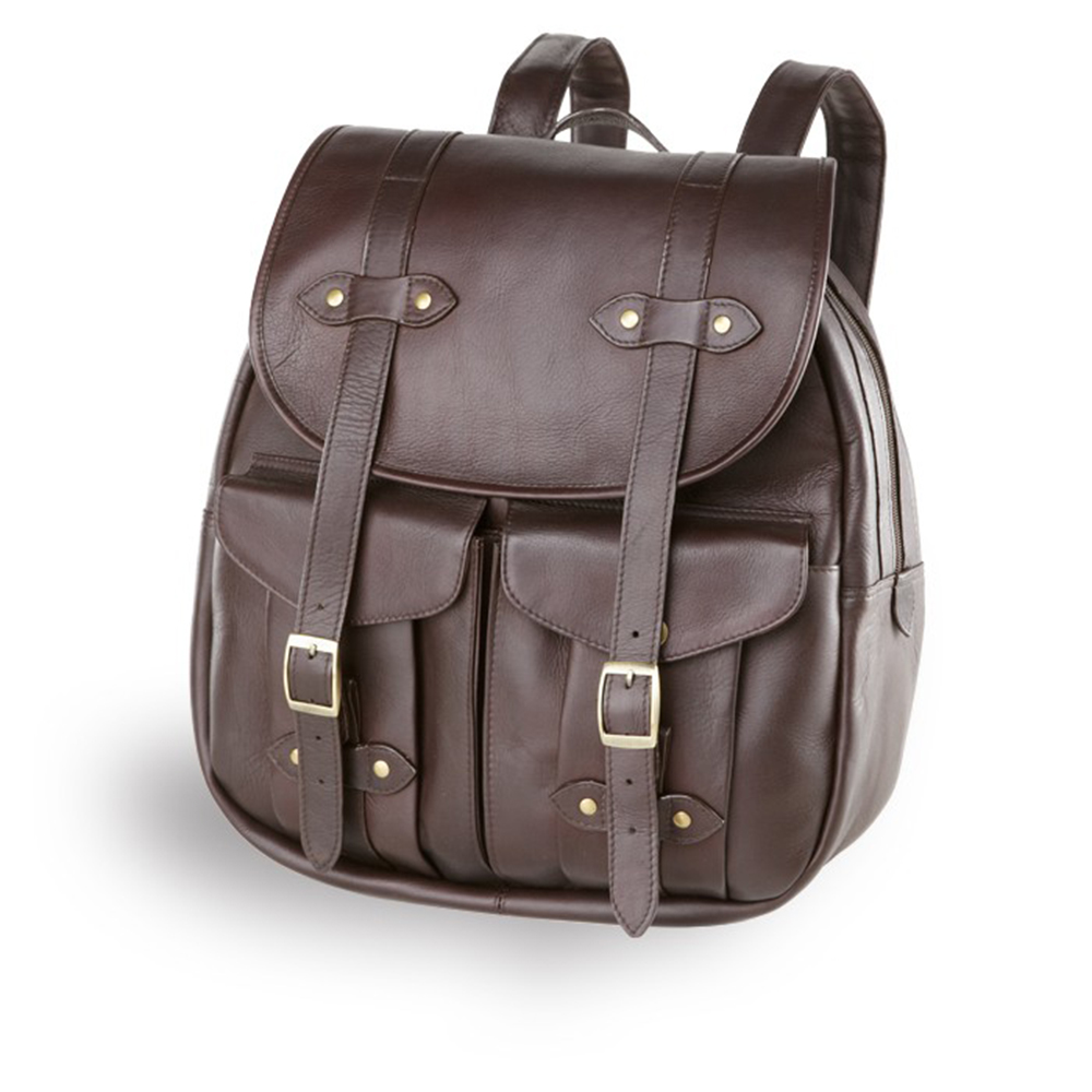 Vintage Style Leather Rucksack