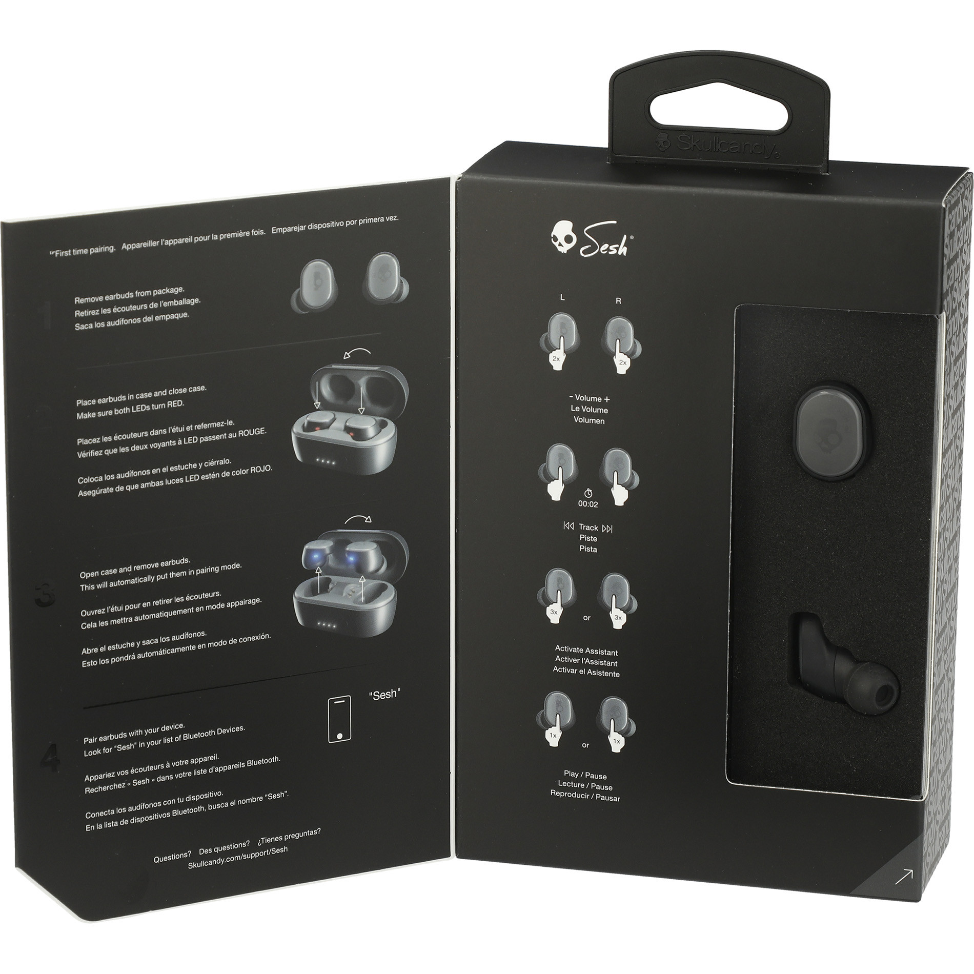 Custom Skullcandy Truly Wireless Bluetooth Earbuds w/Charging Case