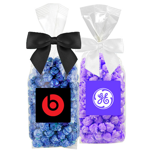 Your Brand Color Popcorn in Custom Gift Bag