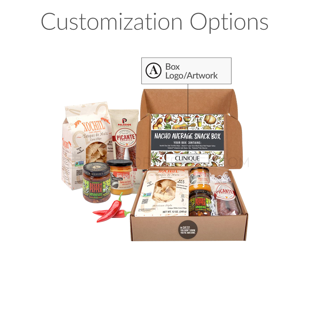 Custom Spanish Gourmet Nacho Average Snack Mailer Kit